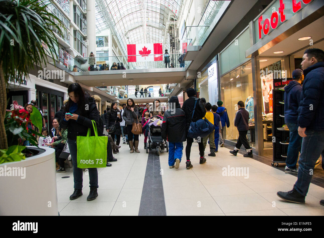 Toronto Eaton Center is shopping centre and office complex in downtown ...