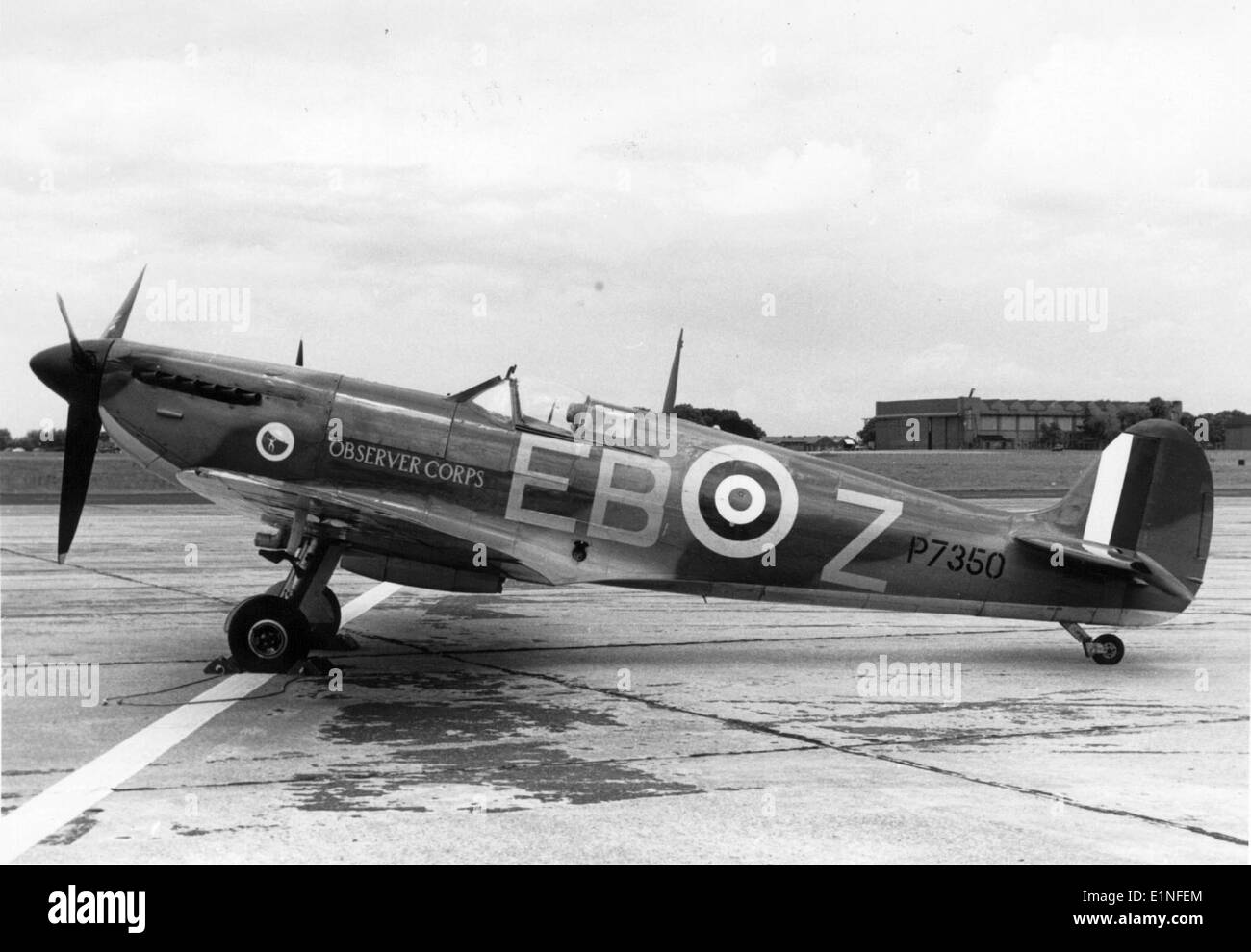 The Supermarine Spitfire Mk.II P7350, operated by the Battle of Britain ...