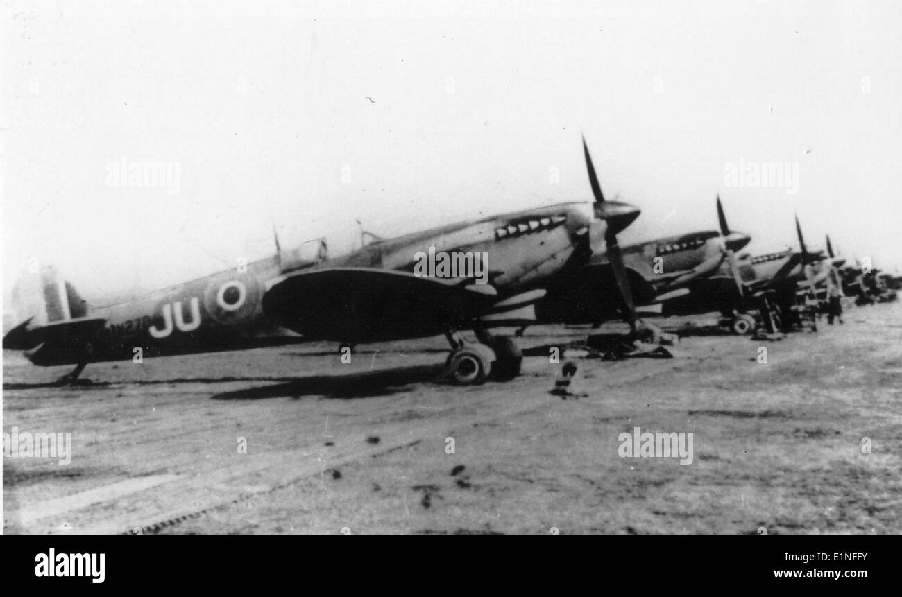 The Supermarine Spitfire Mk.IXe, with registration PV270 and code JU-F ...