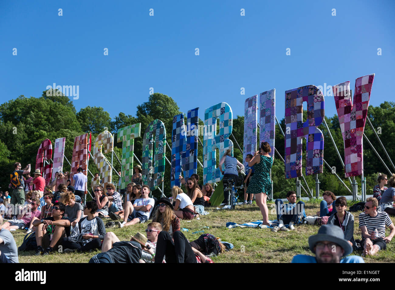 Glastonbury sign hi-res stock photography and images - Alamy