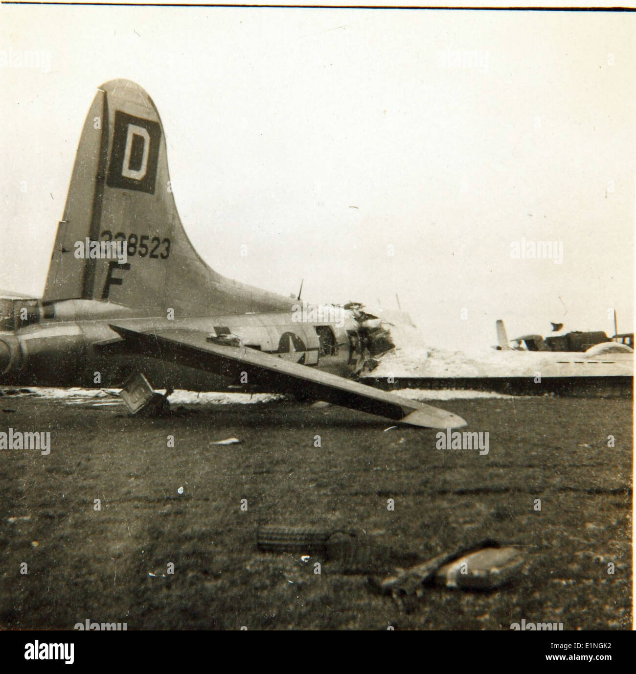 This photograph from the Stan V. Ballard collection shows a Boeing B-17 ...