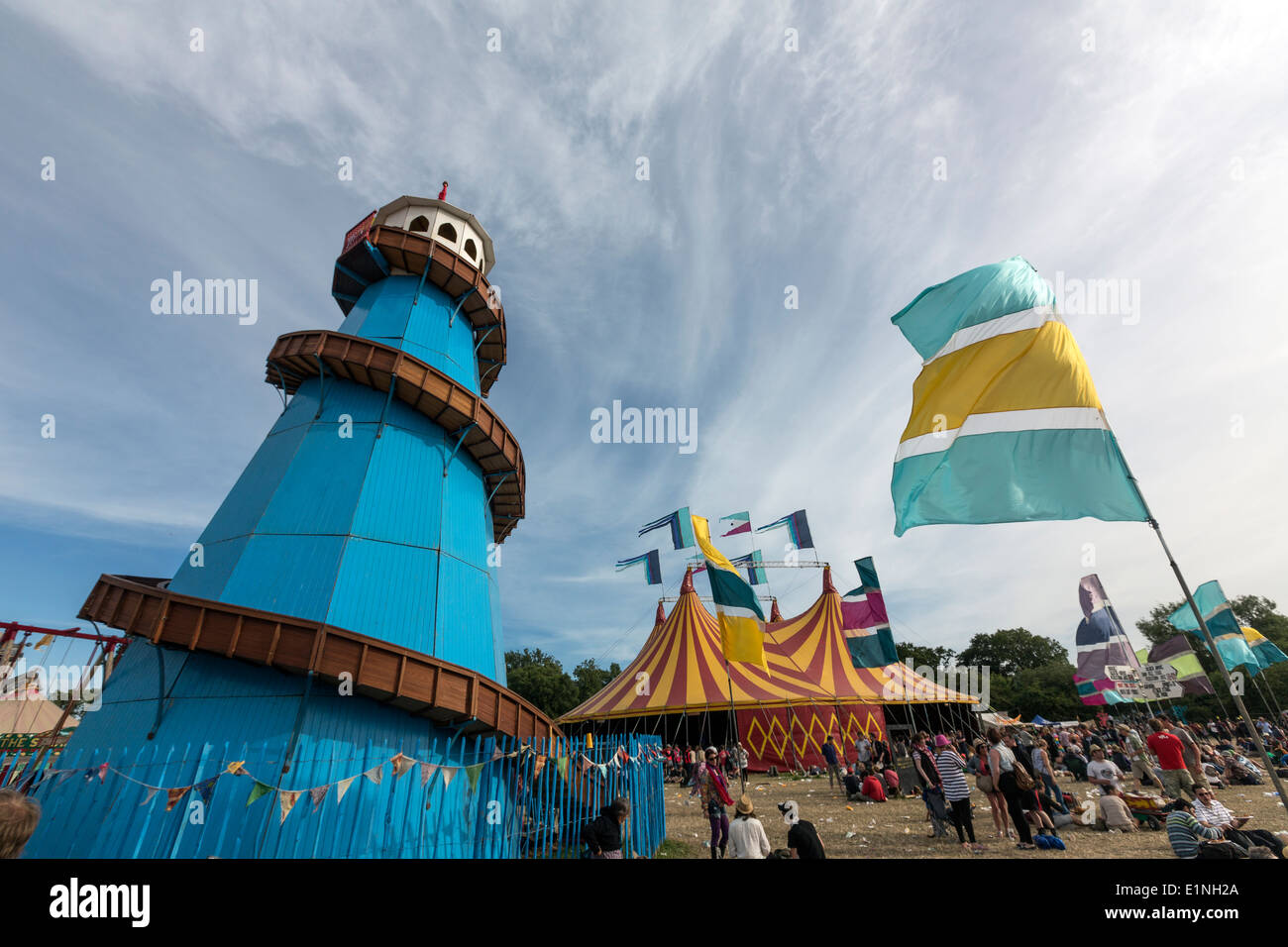 The Park. Stone Bridge Bar. Glastonbury Festival 2013 Stock Photo - Alamy