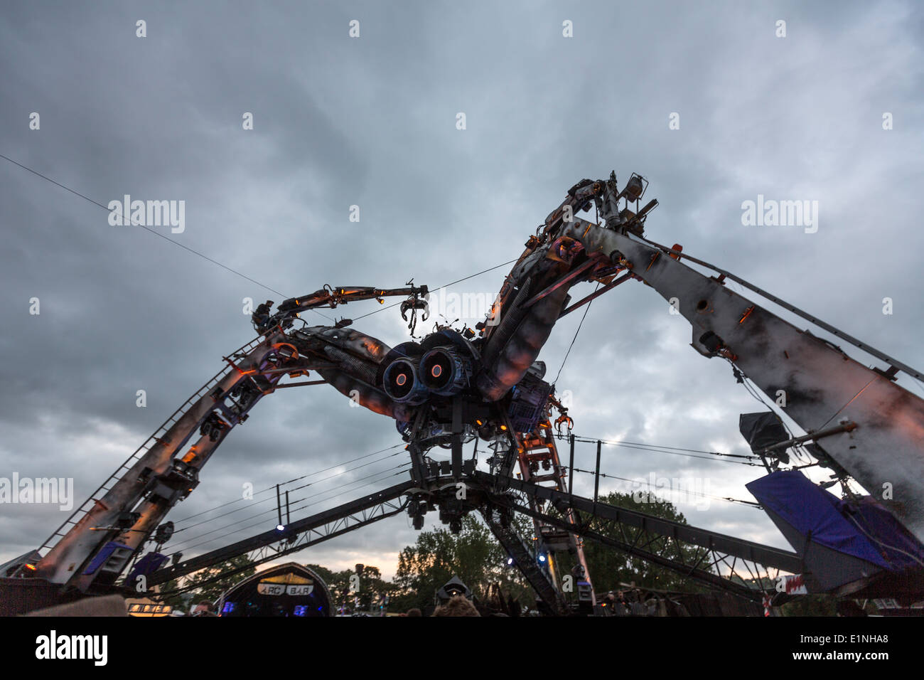 Arcadia stage. Glastonbury Festival 2013 Stock Photo - Alamy