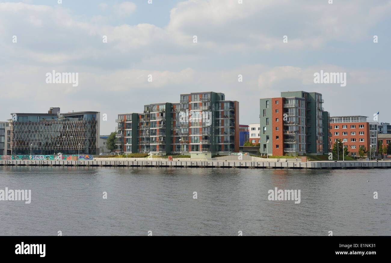 Warnow River, Rostock, Mecklenburg-Western Pomerania, Germany Stock ...