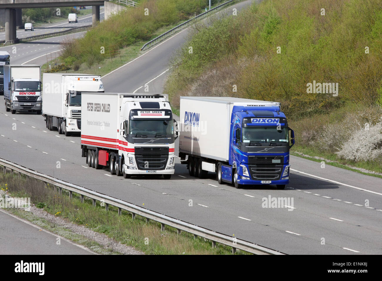Four lorries hi-res stock photography and images - Alamy