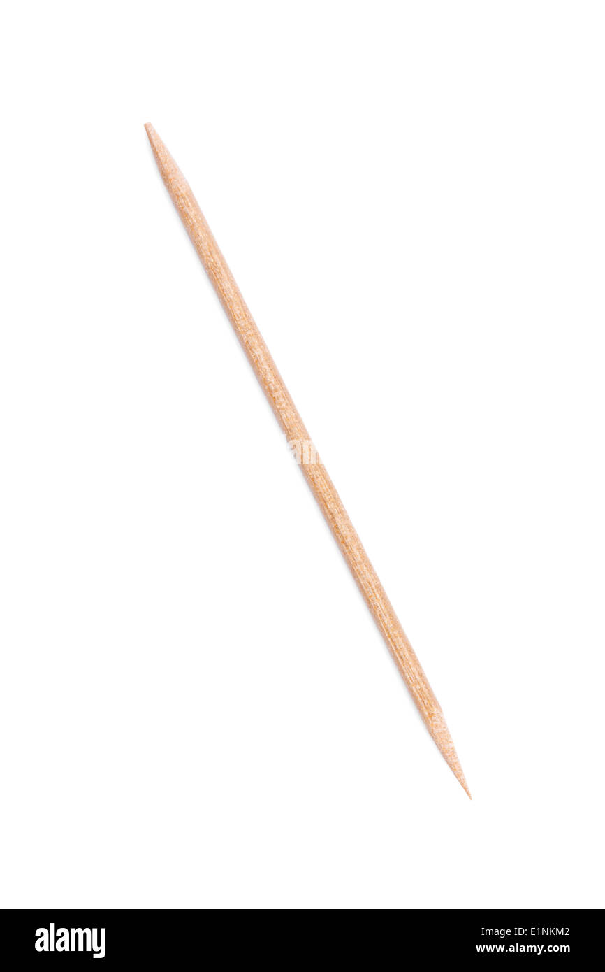 Wooden toothpicks on white background isolate Stock Photo - Alamy