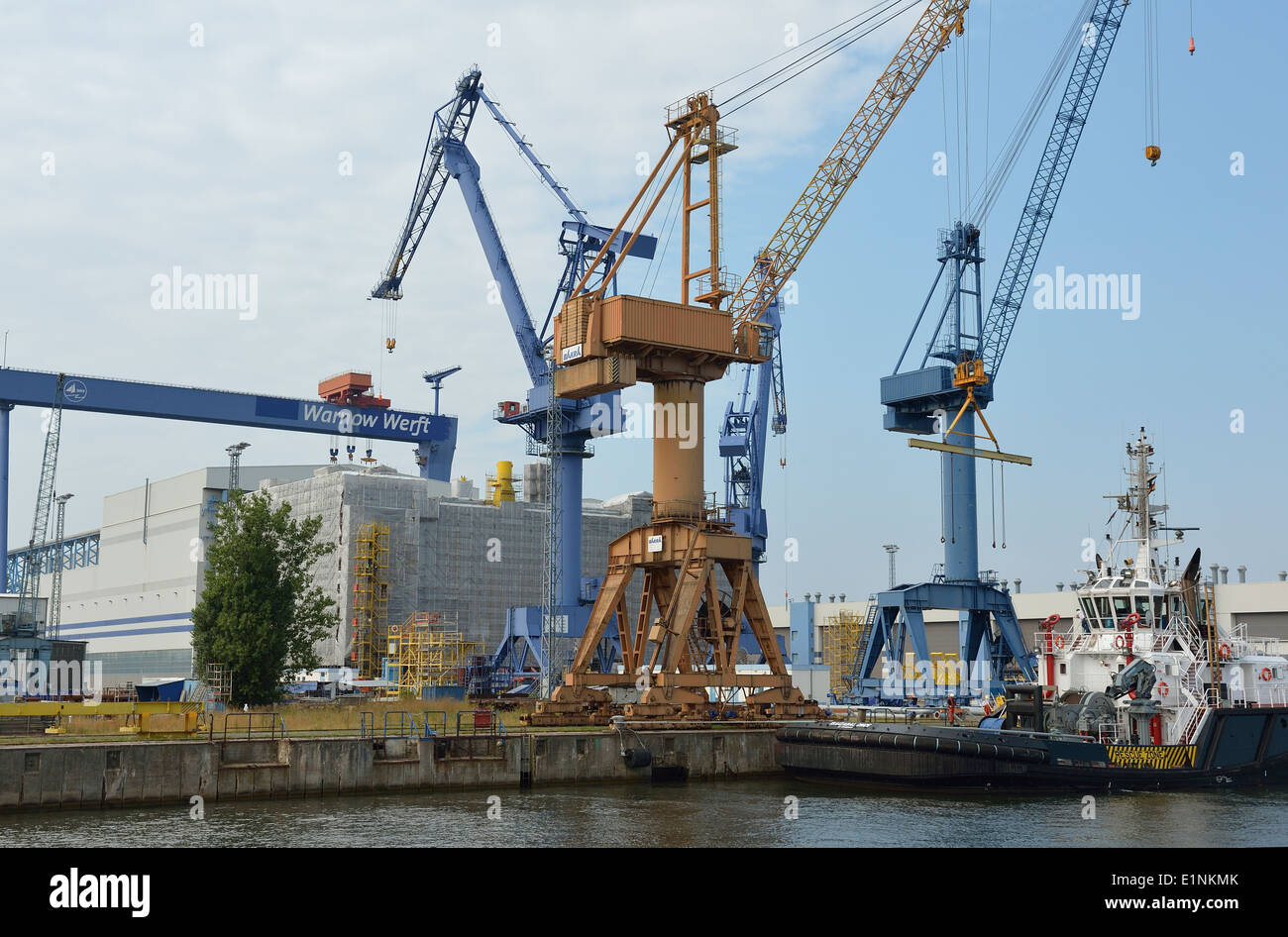 Warnow Werft, Warnow Shipyard, Rostock, Mecklenburg-Western Pomerania ...