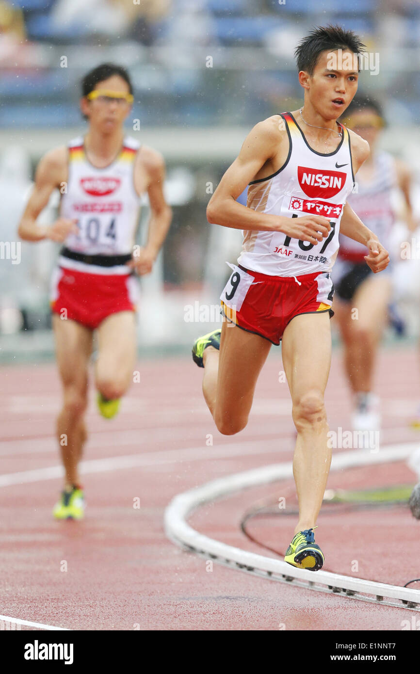 Toho Minnano Stadium, Fukushima, Japan. 7th June, 2014. (L-R) Yuki Sato, Suguru Osako, June 7 ...