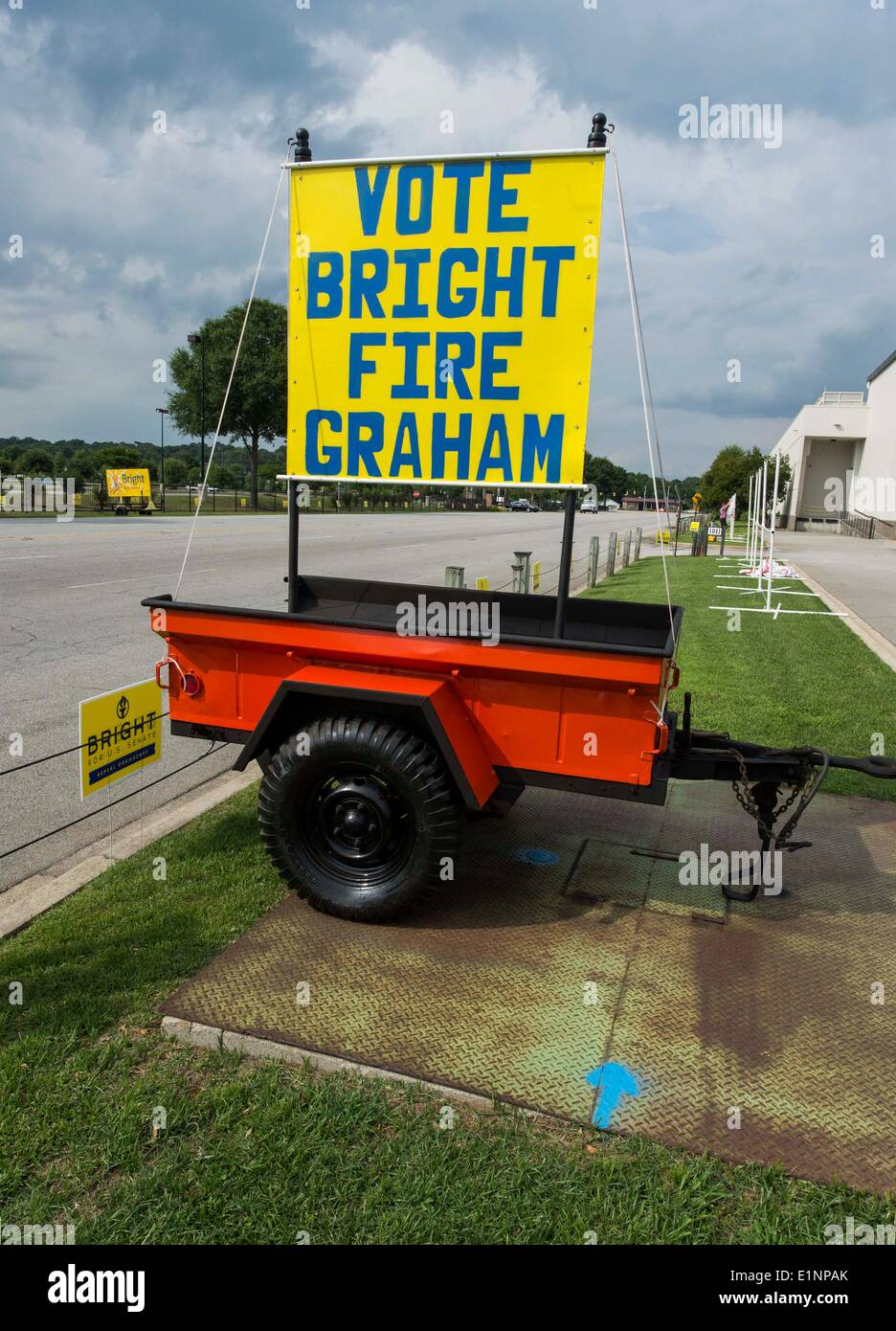 Columbia, South Carolina, USA. 07th June, 2014. Signage for candidate ...