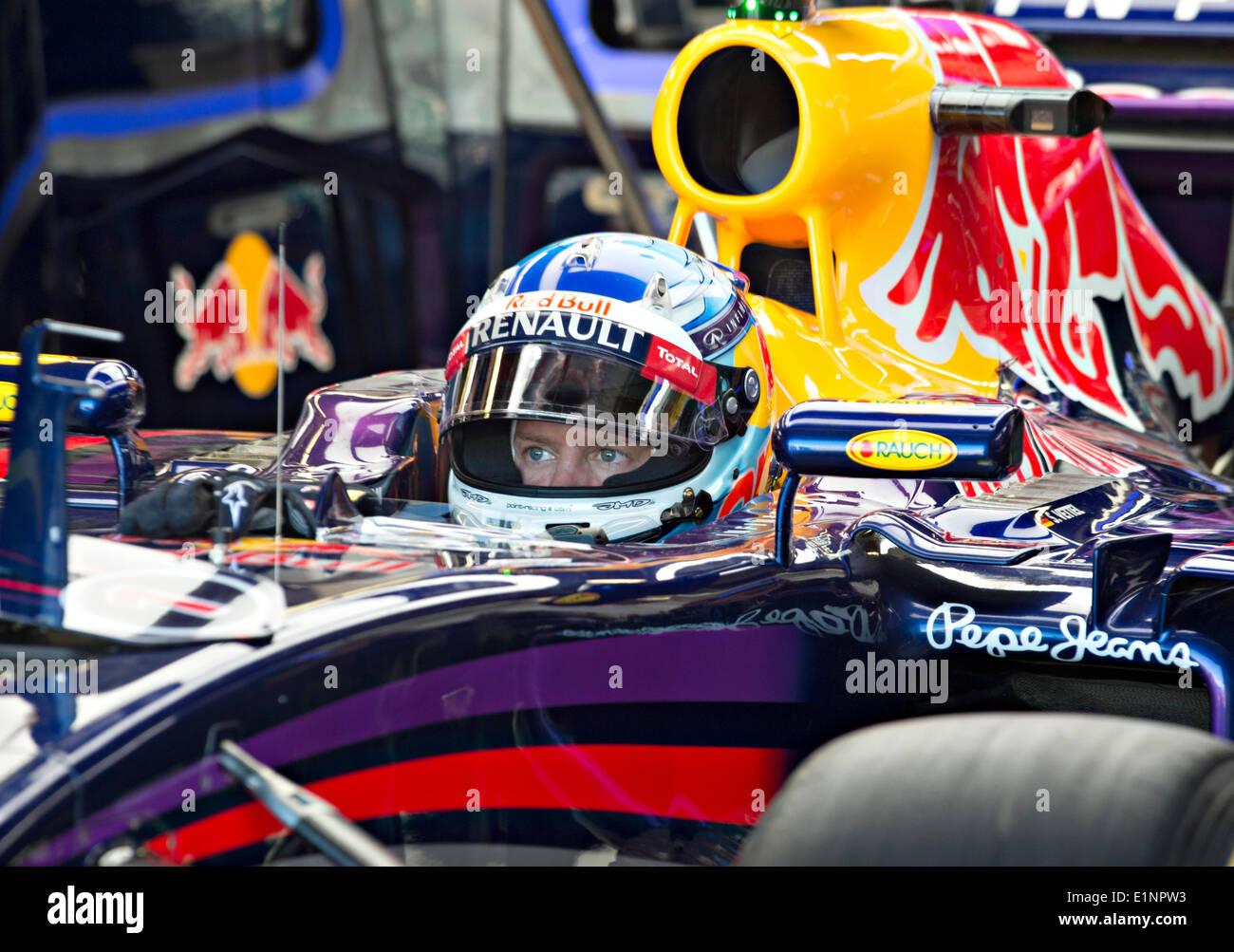 Montreal, Canada. 7th June, 2014. Red Bull Formula One driver Sebastian ...