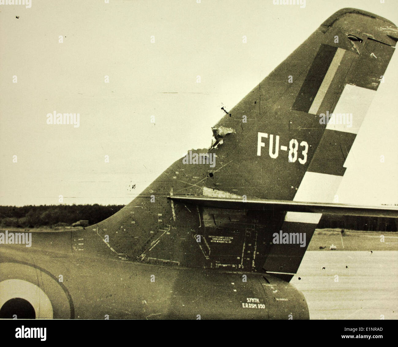 The Belgian Air Force F-84F, registration FU-83 (53-6555), was involved ...
