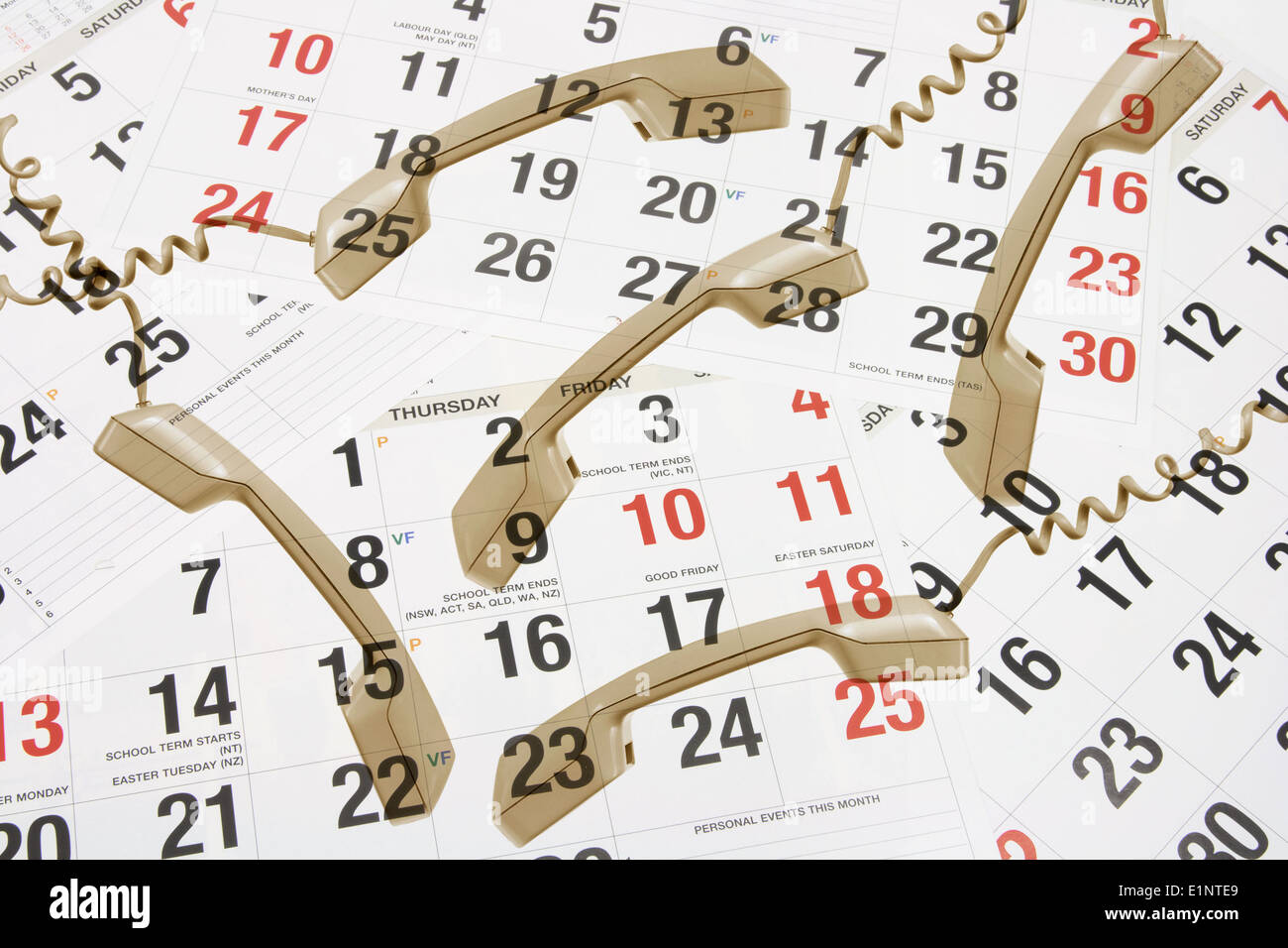 Phone appointment calendar hi-res stock photography and images - Alamy