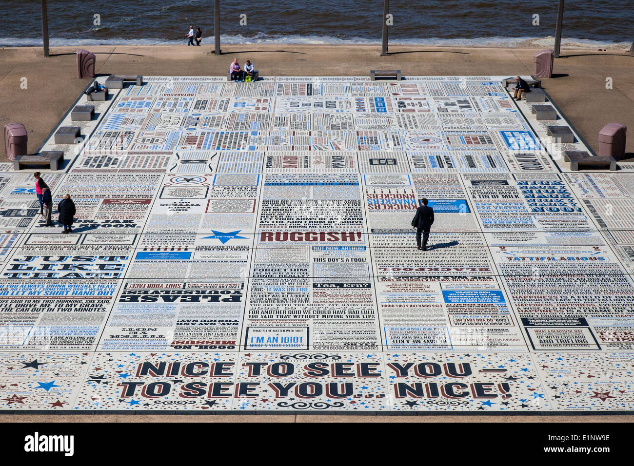 Blackpool comedy pavement lancashire uk hi-res stock photography and ...