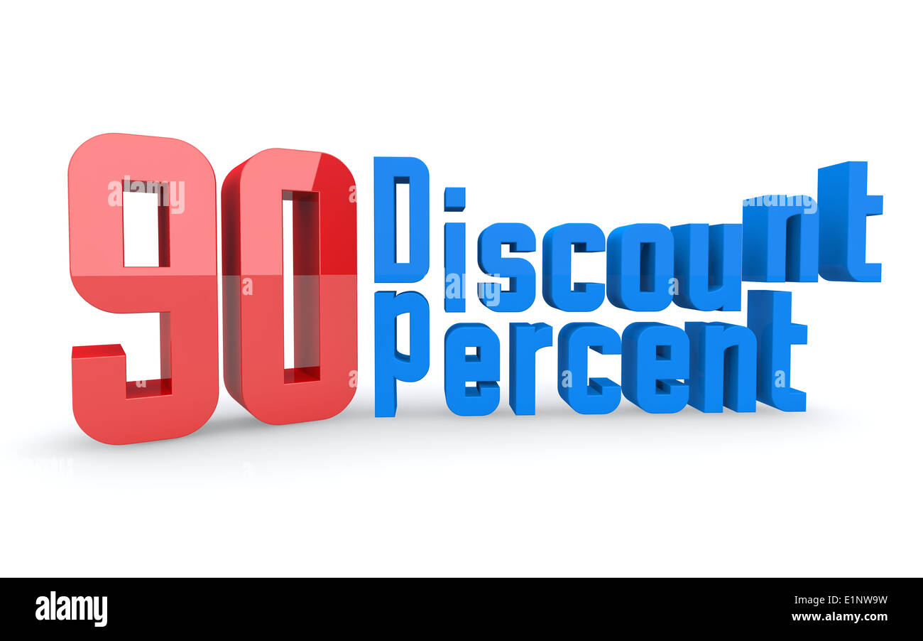 90% discount promotion sale Cut Out Stock Images & Pictures - Alamy