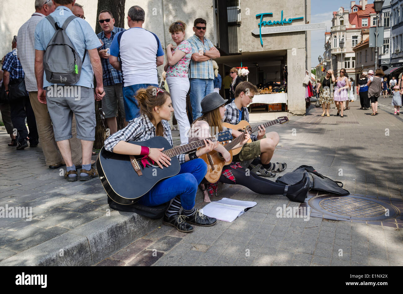 musician celebrate annual street music festival Stock Photo - Alamy