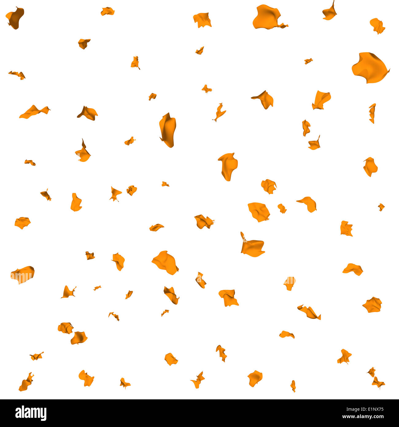 Abstract texture from color crushed plastic, paper on the isolated ...