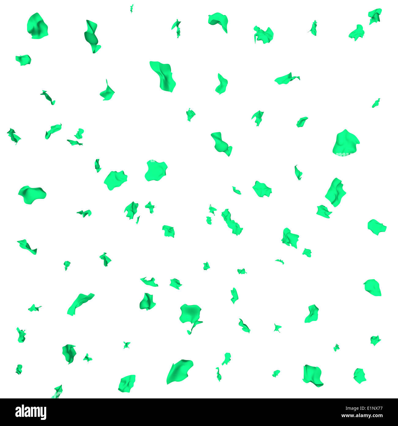 Abstract texture from color crushed plastic, paper on the isolated ...