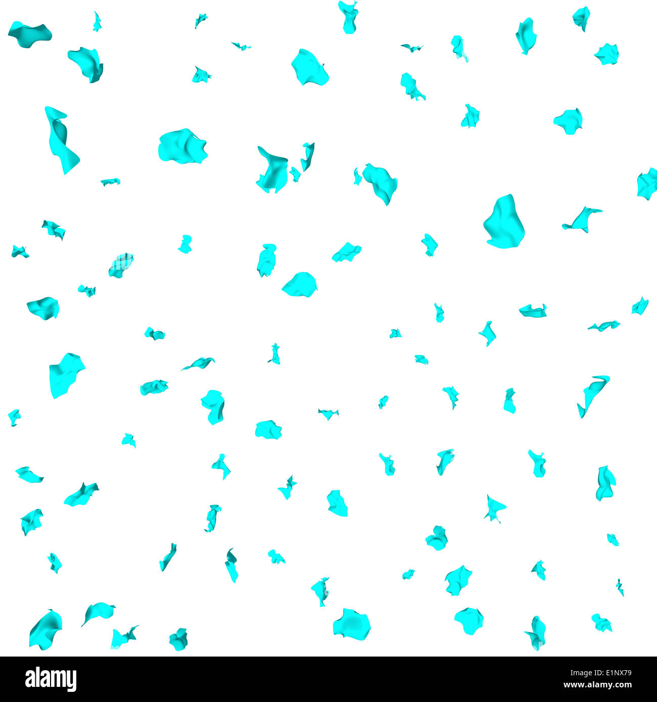 Abstract texture from color crushed plastic, paper on the isolated ...