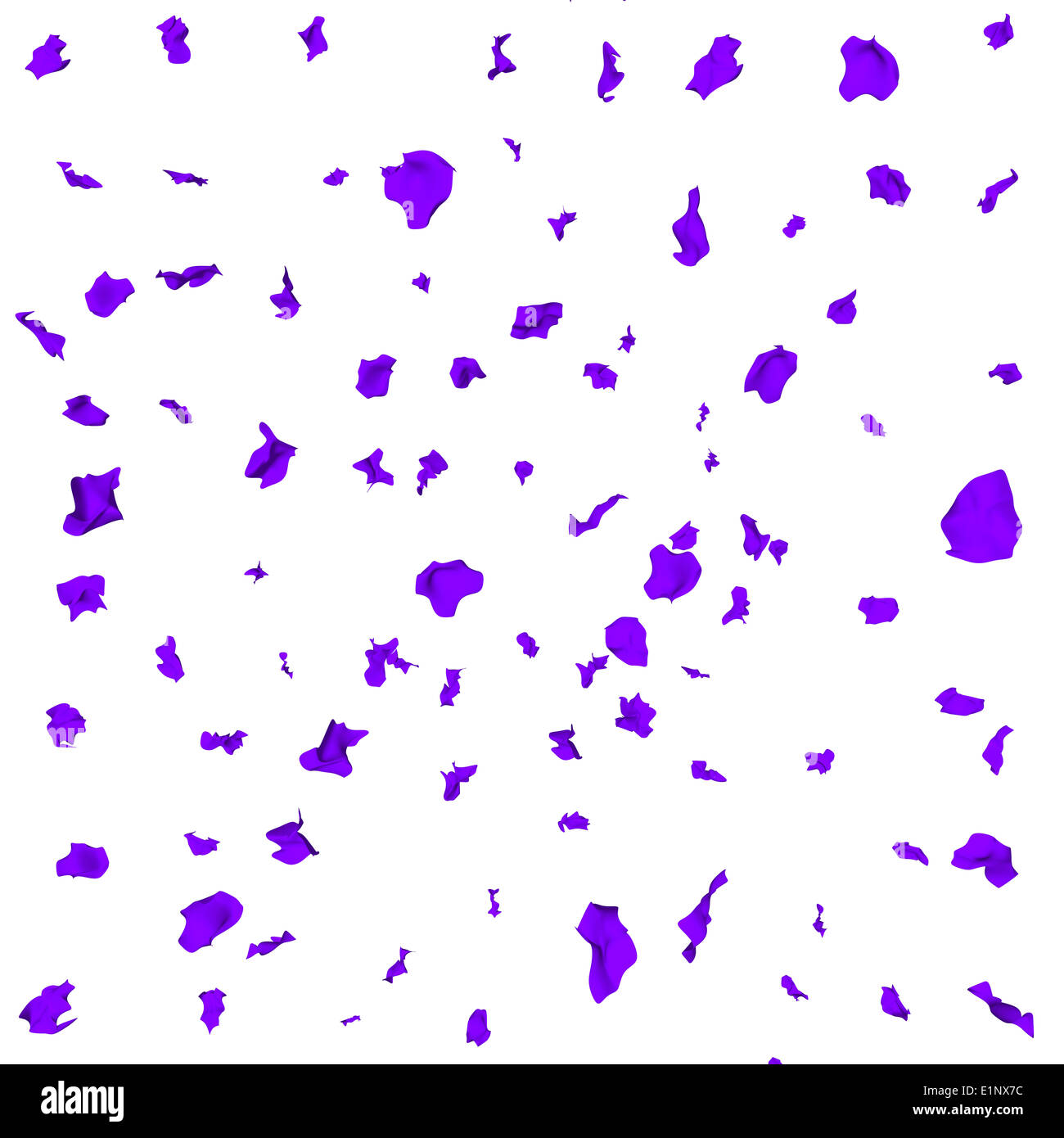 Abstract texture from color crushed plastic, paper on the isolated ...