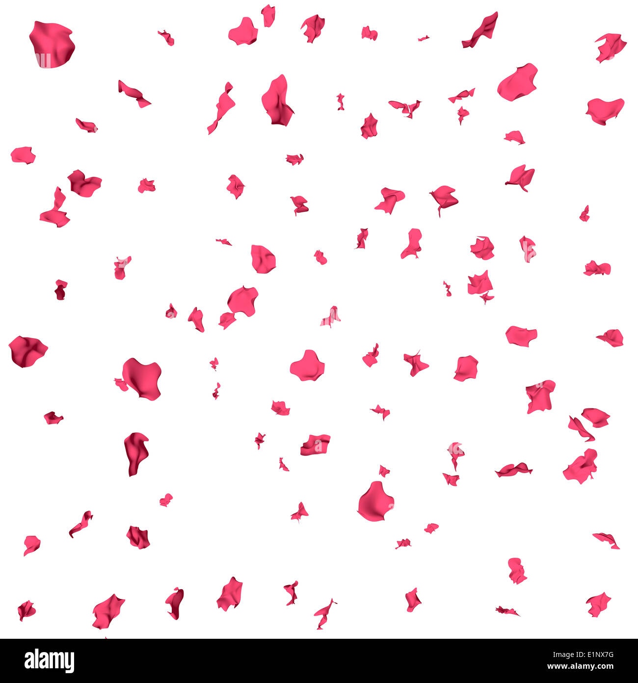 Abstract texture from color crushed plastic, paper on the isolated ...