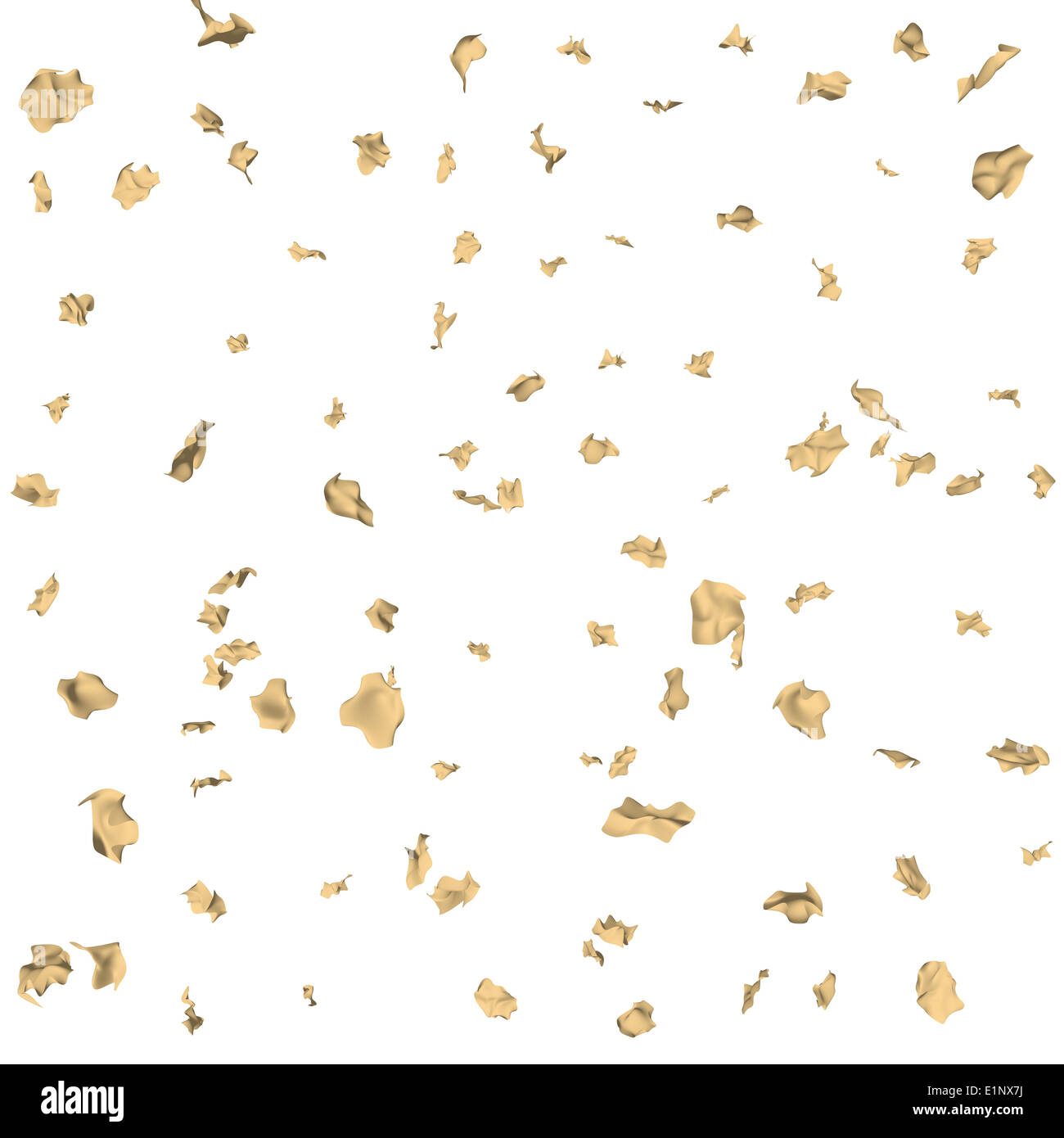 Abstract texture from color crushed plastic, paper on the isolated ...