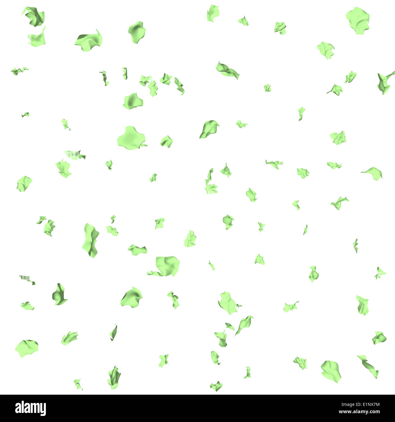 Abstract texture from color crushed plastic, paper on the isolated ...