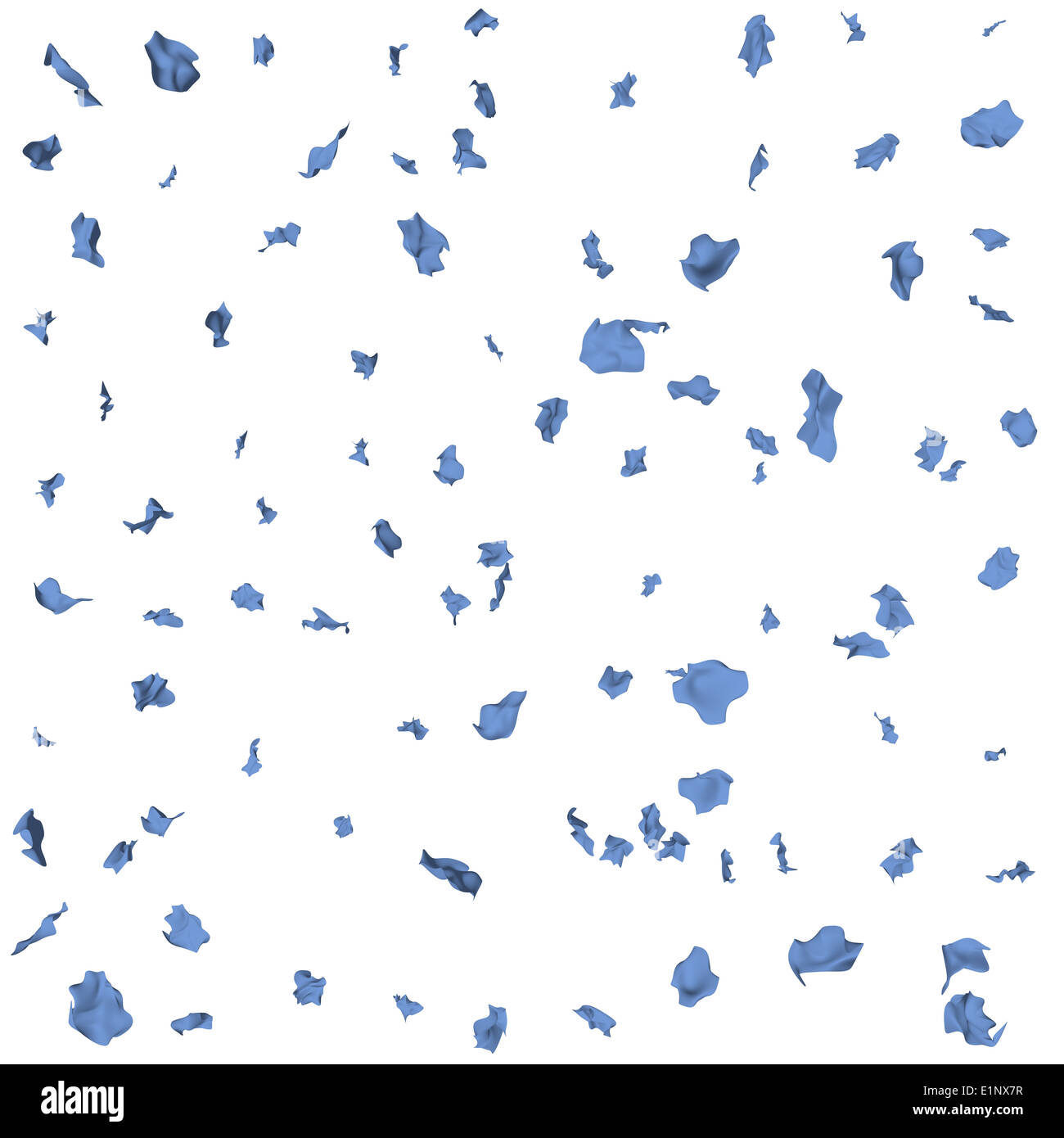 Abstract texture from color crushed plastic, paper on the isolated ...