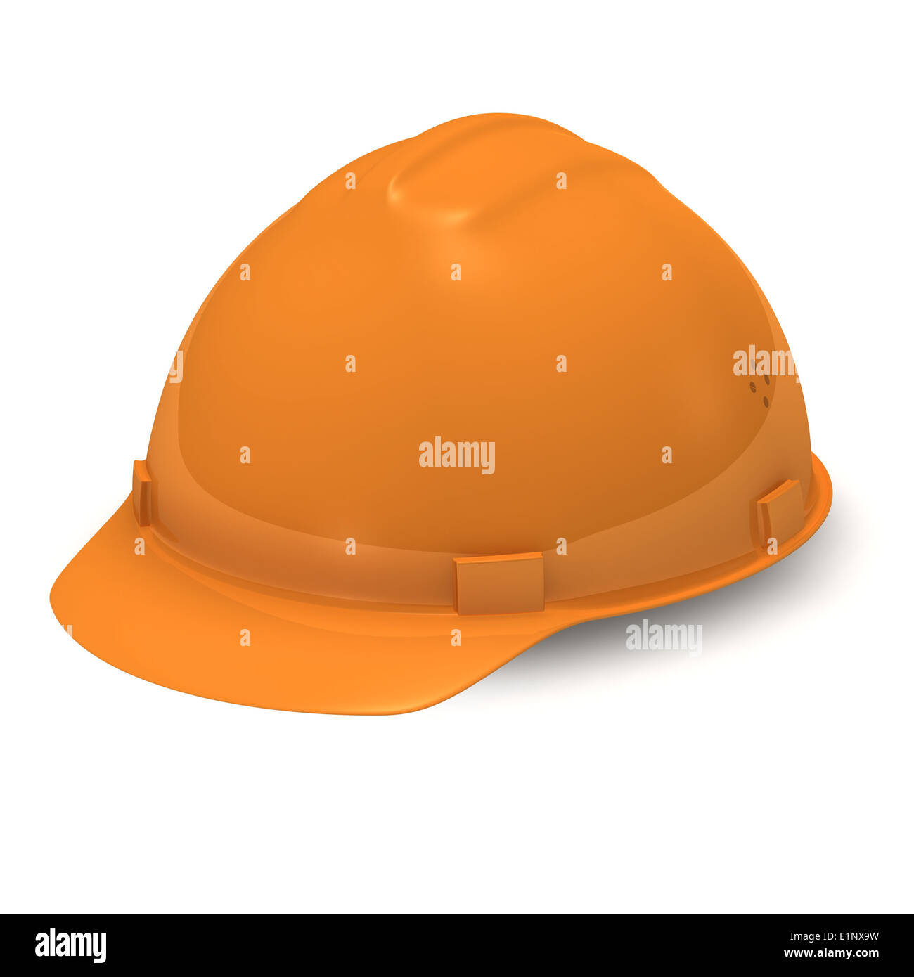Orange helmets. The isolated background Stock Photo - Alamy