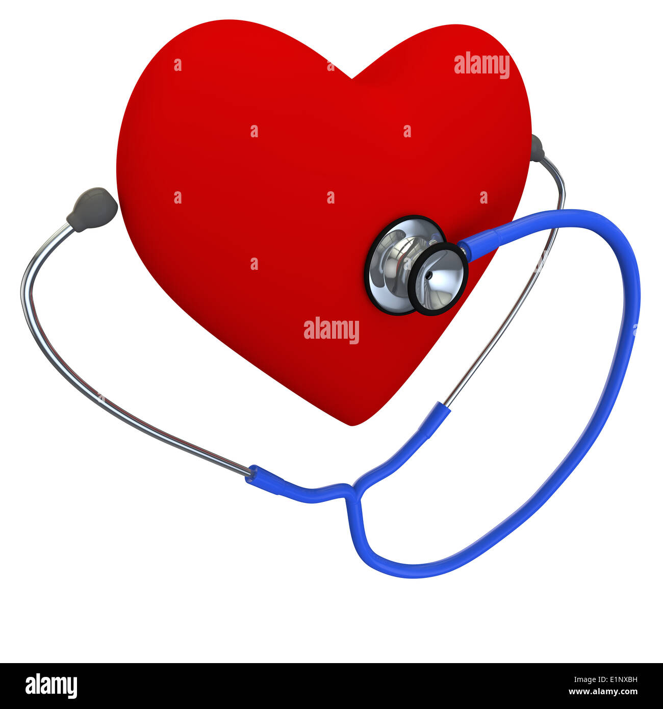 Heart listening by a phonendoscope. The isolated background Stock Photo ...
