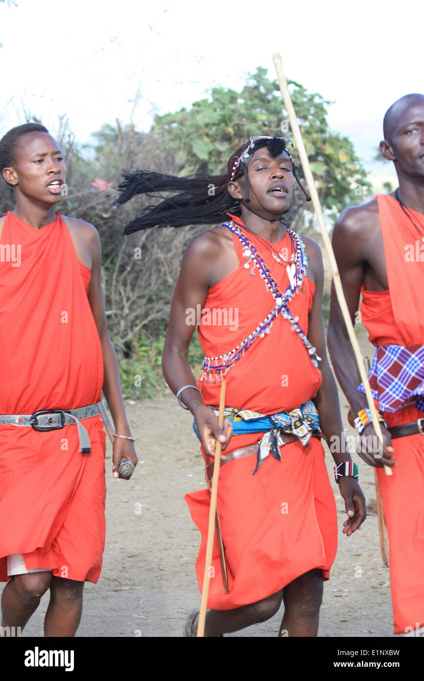 Masai primitive tribe at Masai Mara Kenya Africa Stock Photo - Alamy