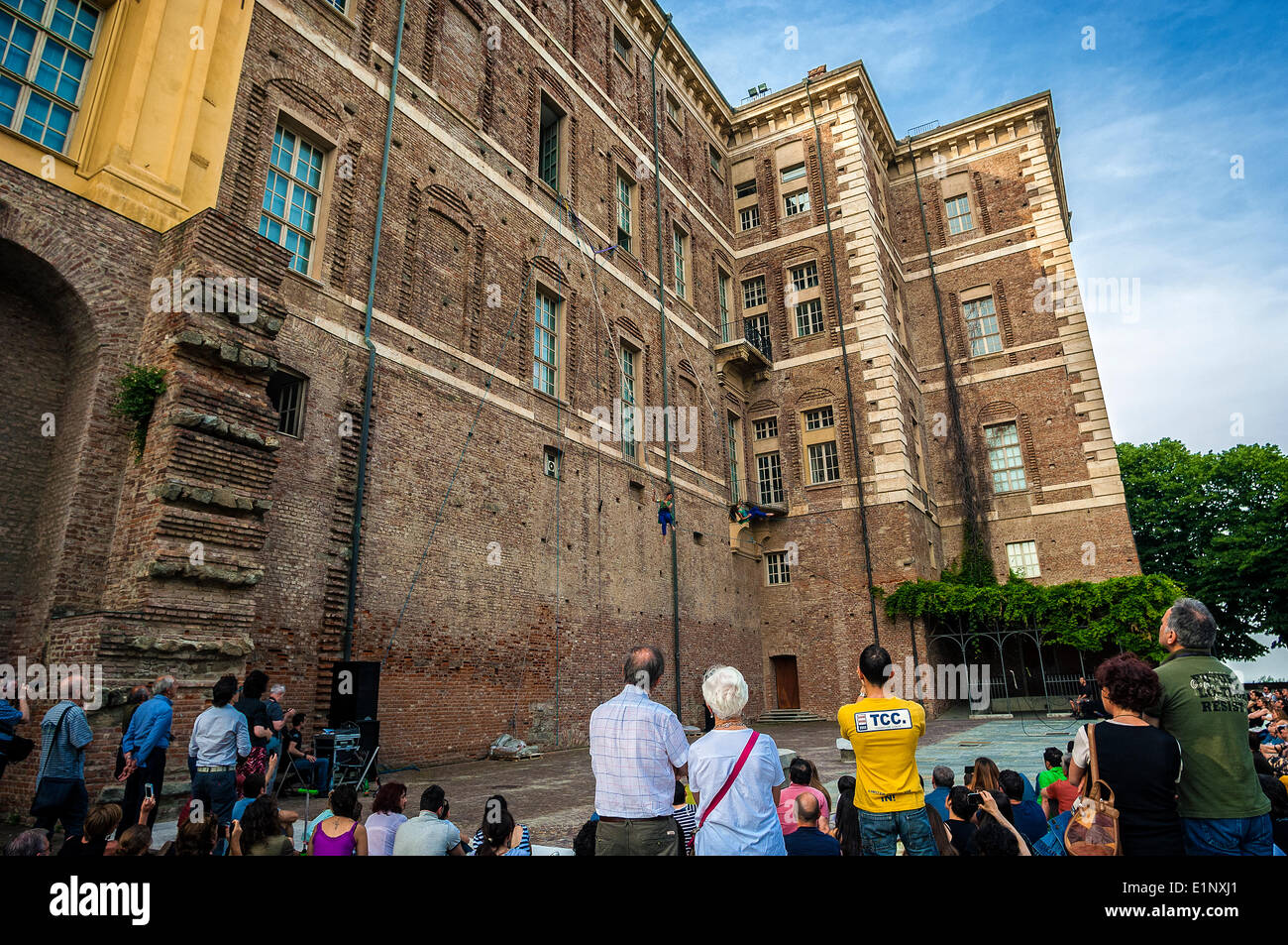 Rivoli, Italy. 07th June, 2014. The Show Environnement vertical, along ...