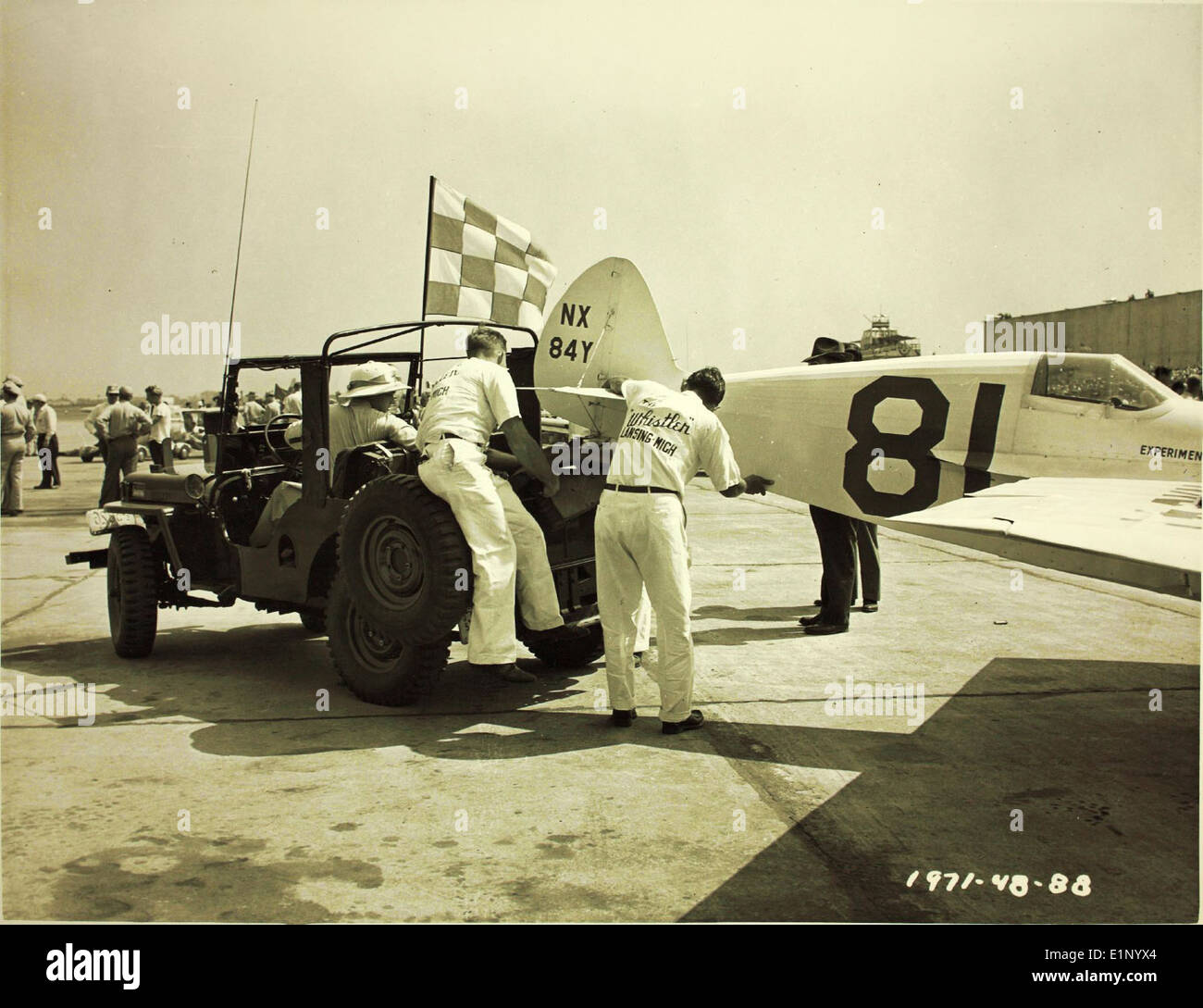 This image captures the excitement of the National Air Race in ...