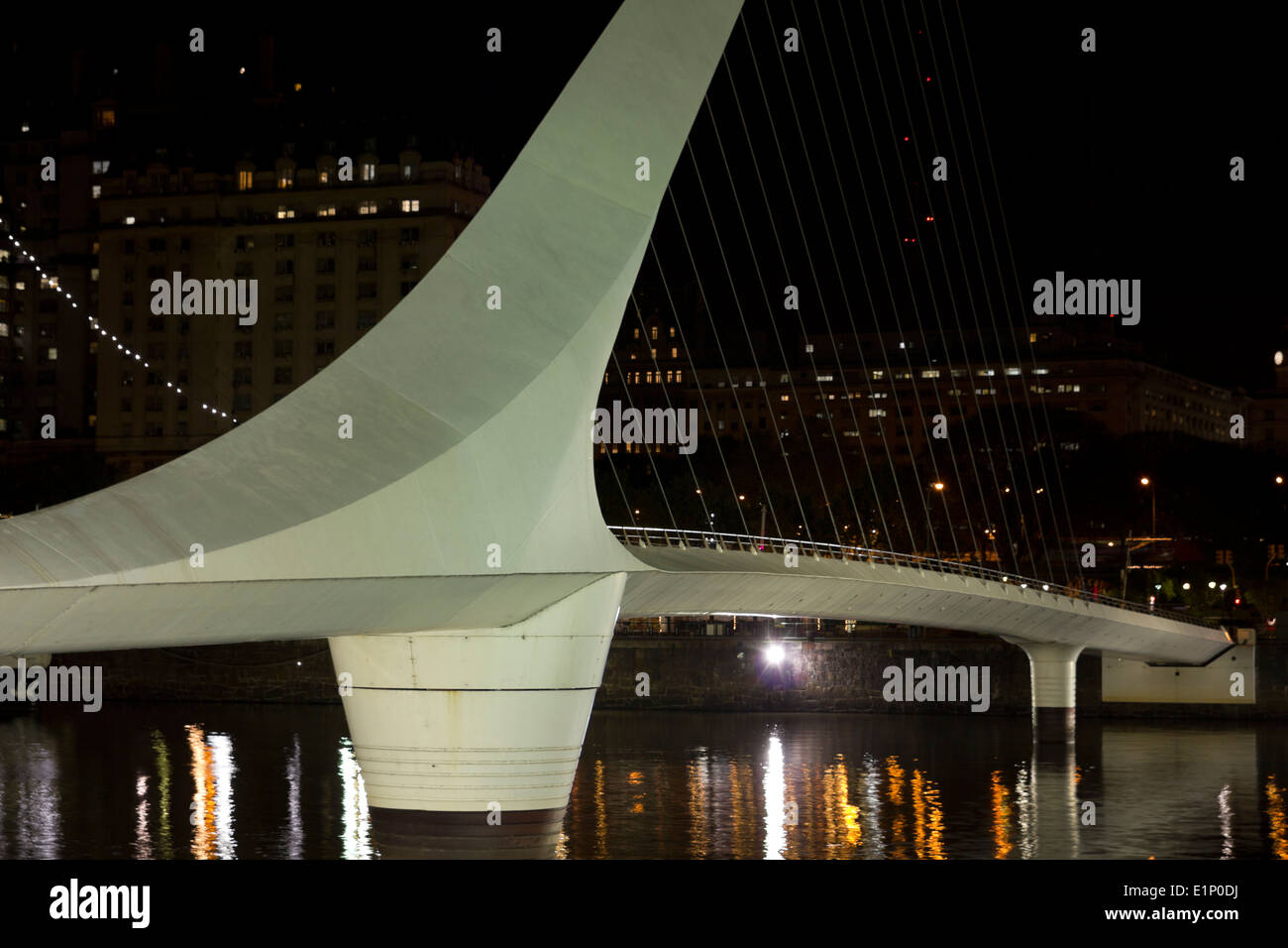 Bridge woman santiago calatrava puerto hi-res stock photography and ...