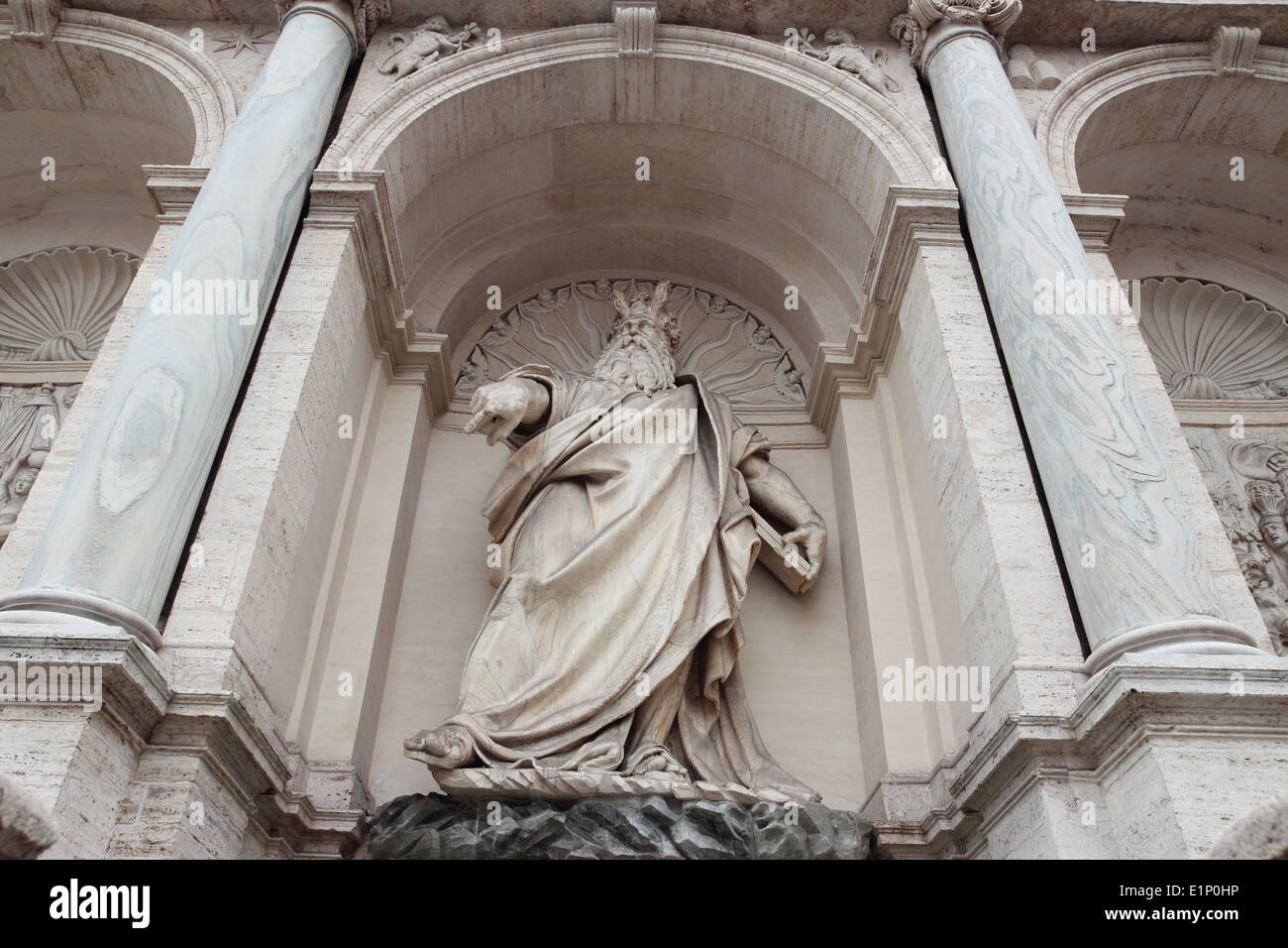 Fontana dell'Acqua Felice ,Fountain of the Moses in Rome Stock Photo ...