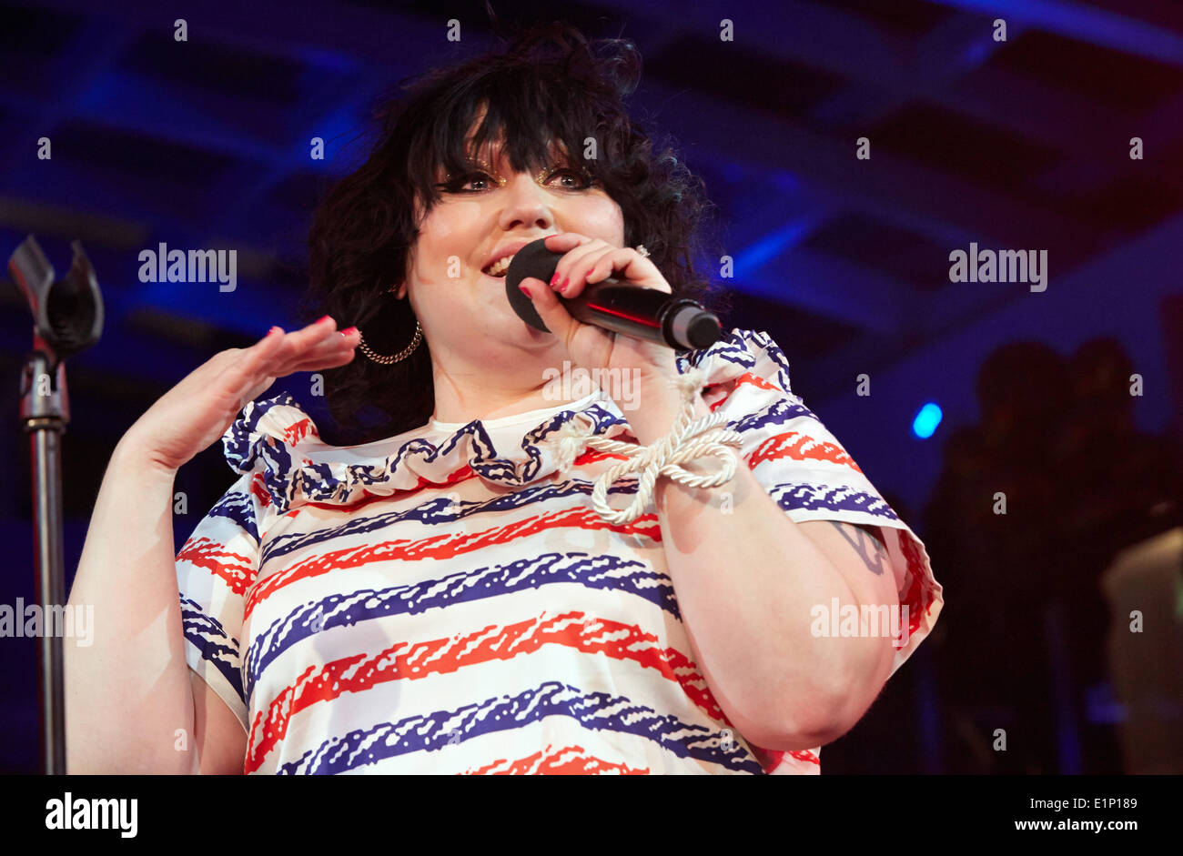 Hamburg, Germany. 07th June, 2014. The US american singer Beth Ditto ...