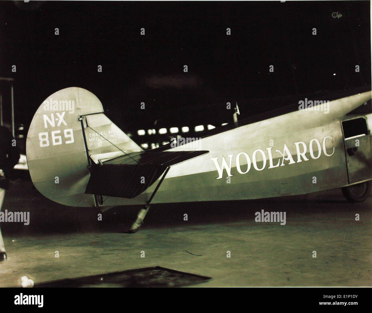 This image depicts Arthur C. Goebel’s aircraft, NX869, a Travel Air ...