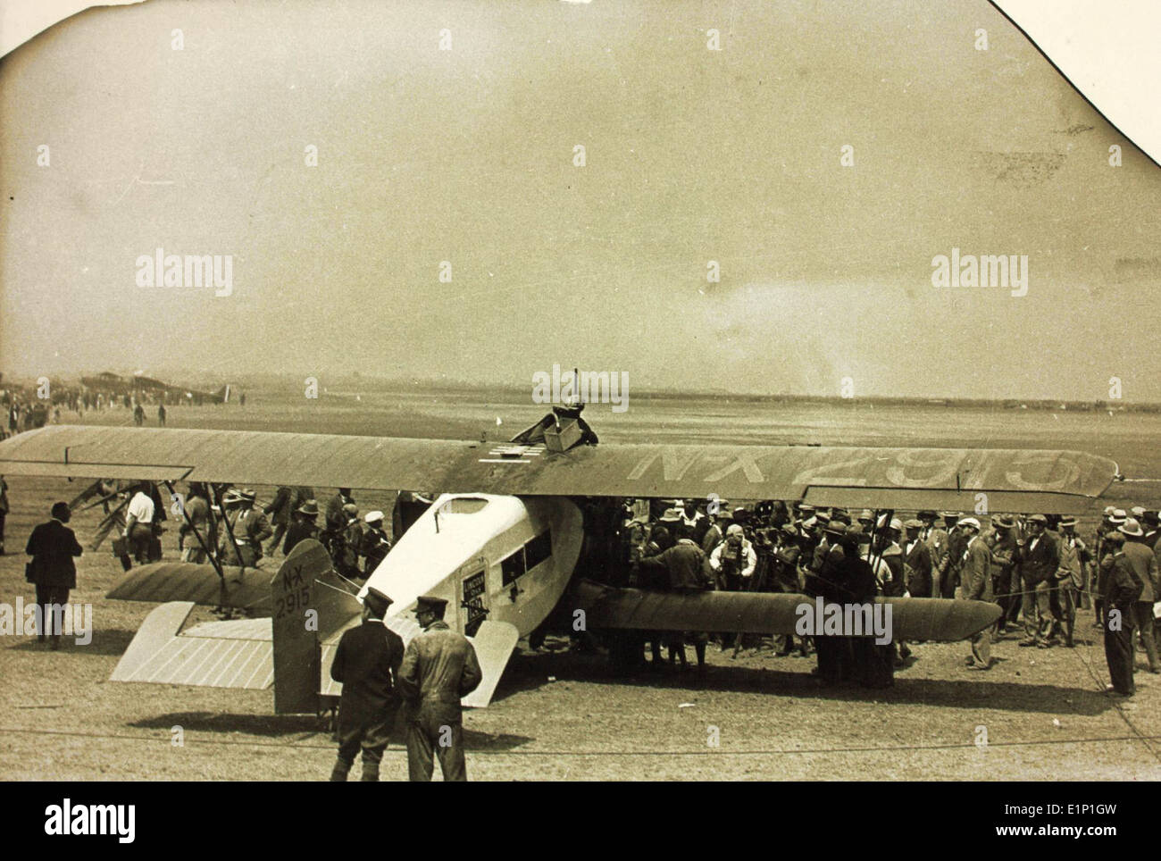 This image features John 'Auggy' Pedlar piloting the Buhl Air Sedan ...