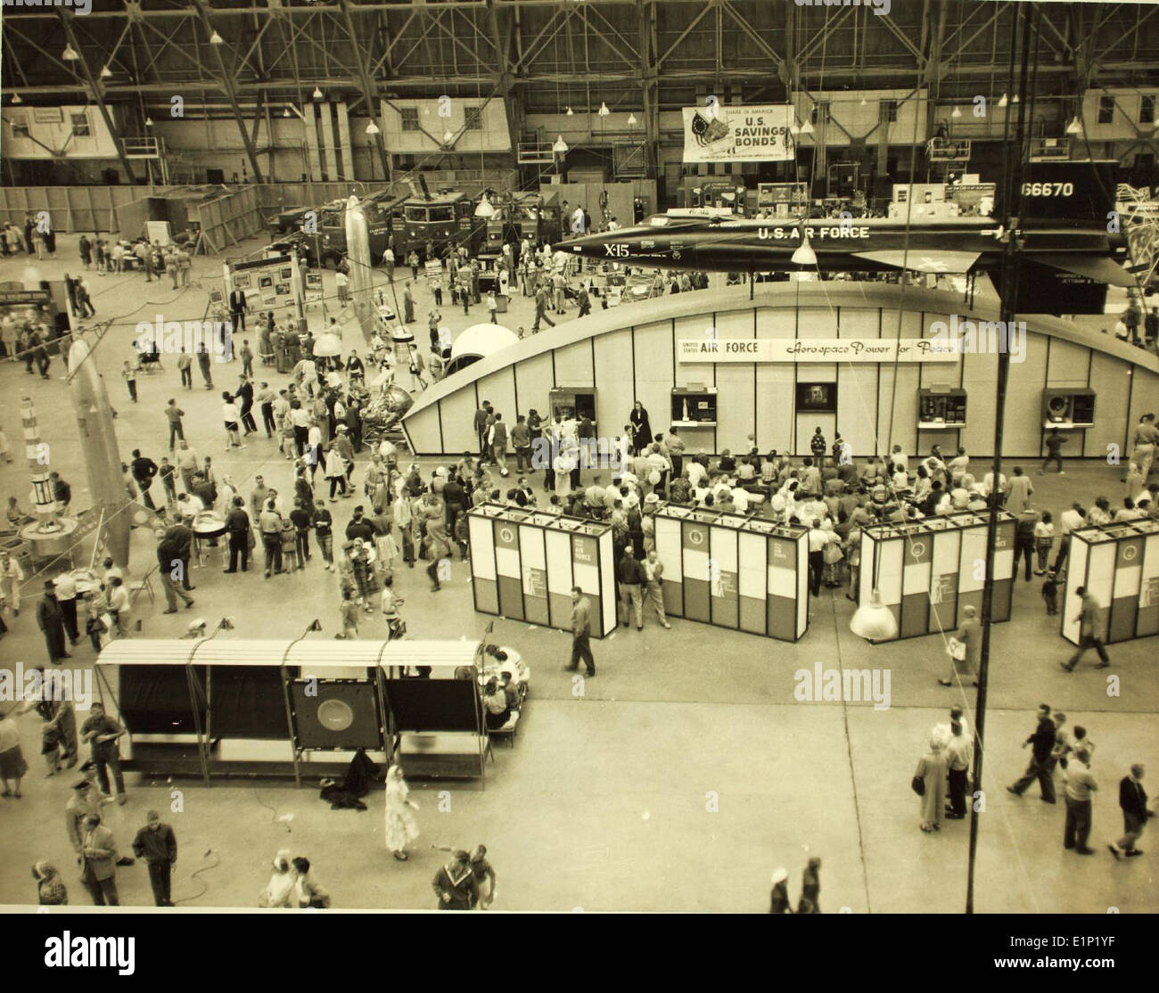 This image from an air show features the X-15, a high-performance ...