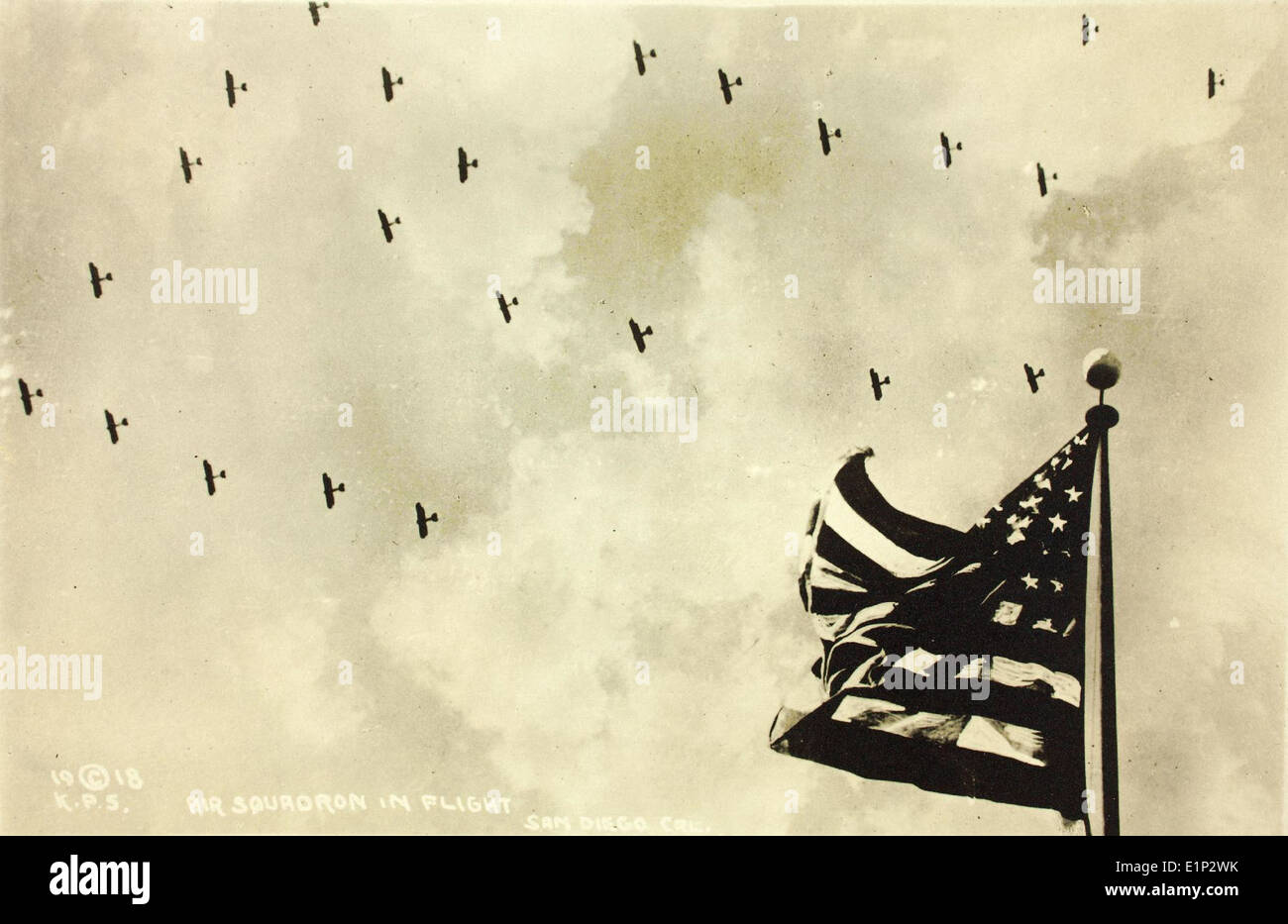 This historic flight flyover captures a significant aerial event ...