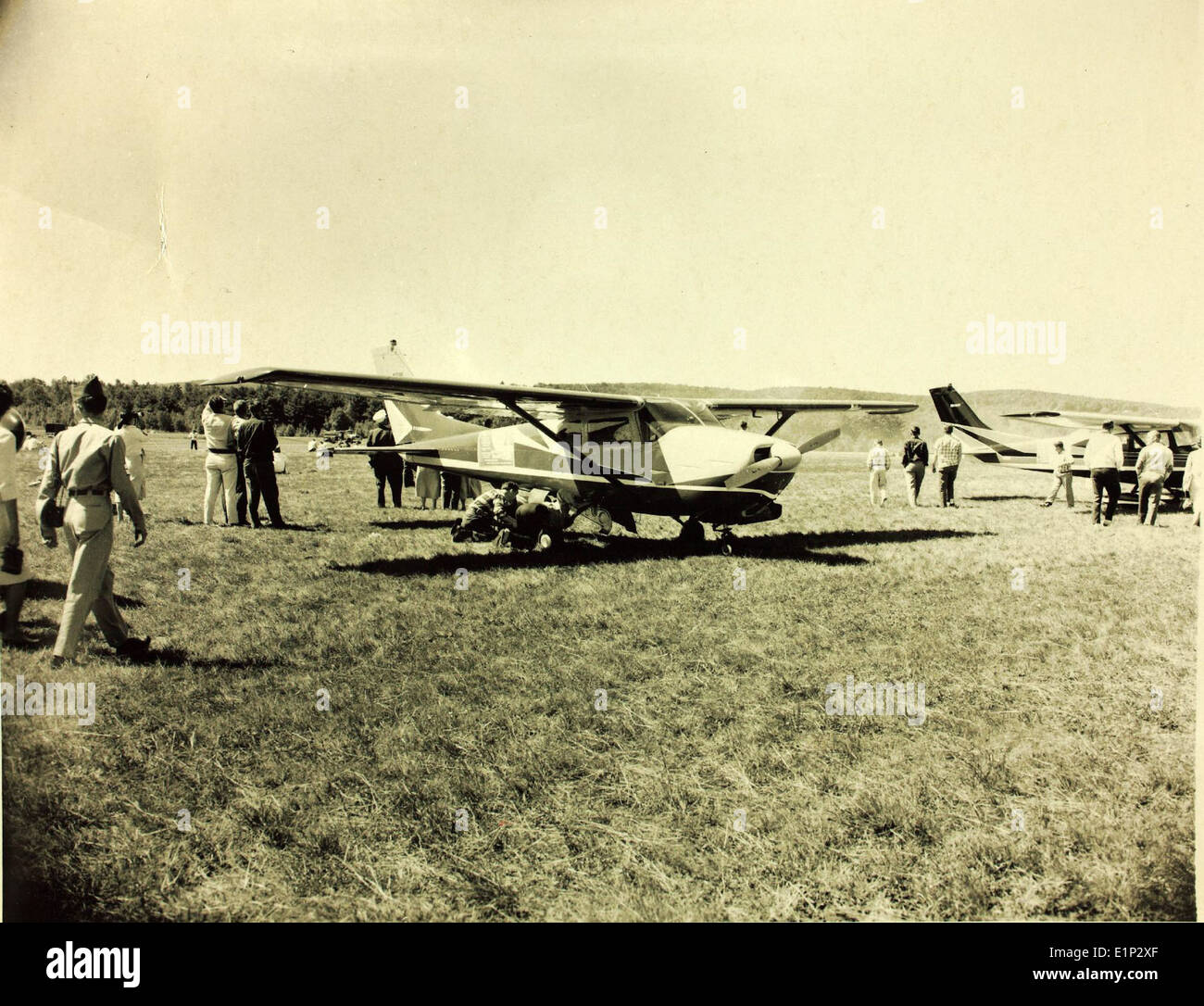This photo from an airshow at Mass Airport in Orange displays a variety ...