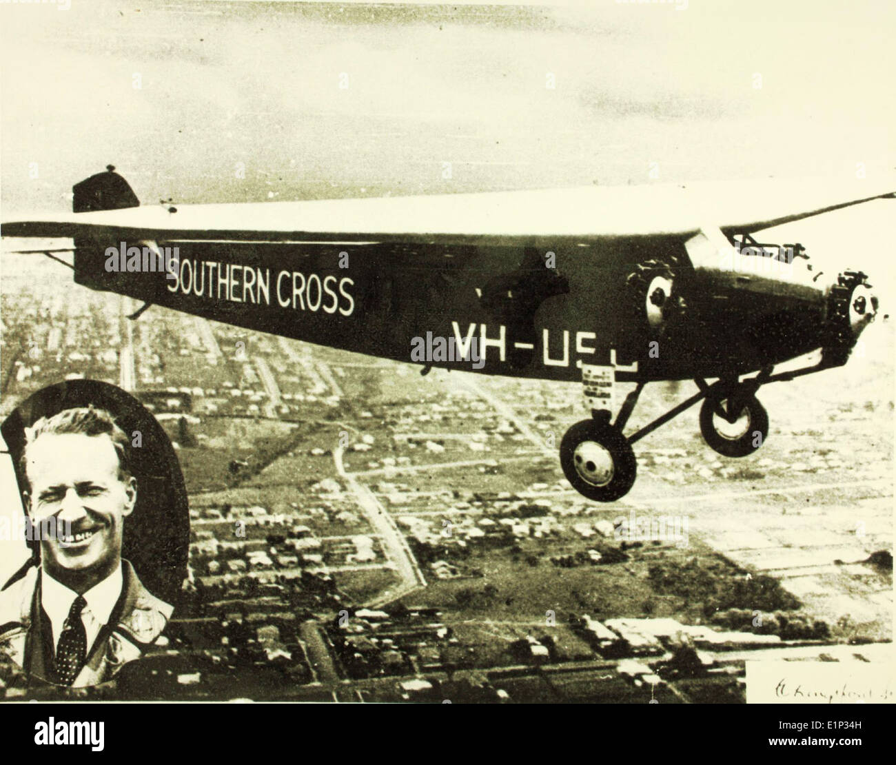 Historic flight southern cross flight hi-res stock photography and ...