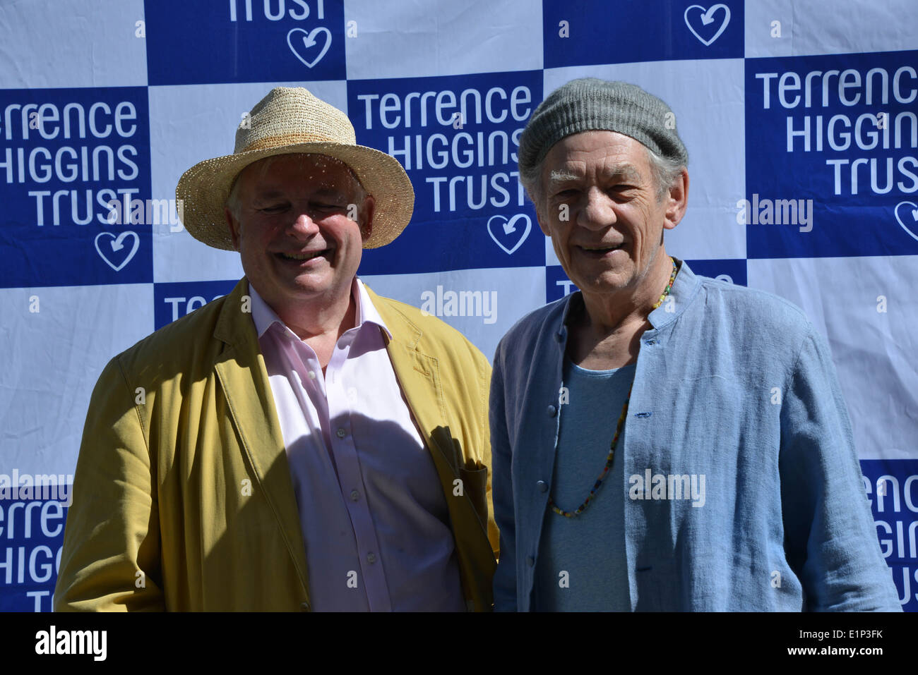 London, UK. 8th June, 2014. Christopher Biggins and Sir Ian McKellen ...