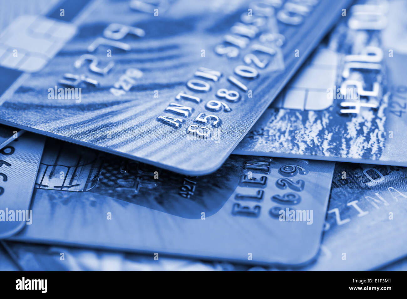 Stack of credit cards Stock Photo - Alamy