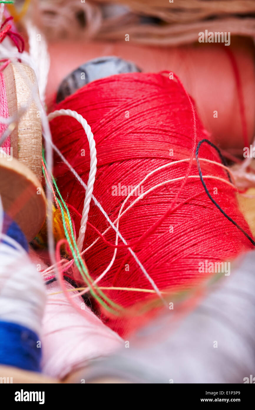 Spool sewing hi-res stock photography and images - Alamy