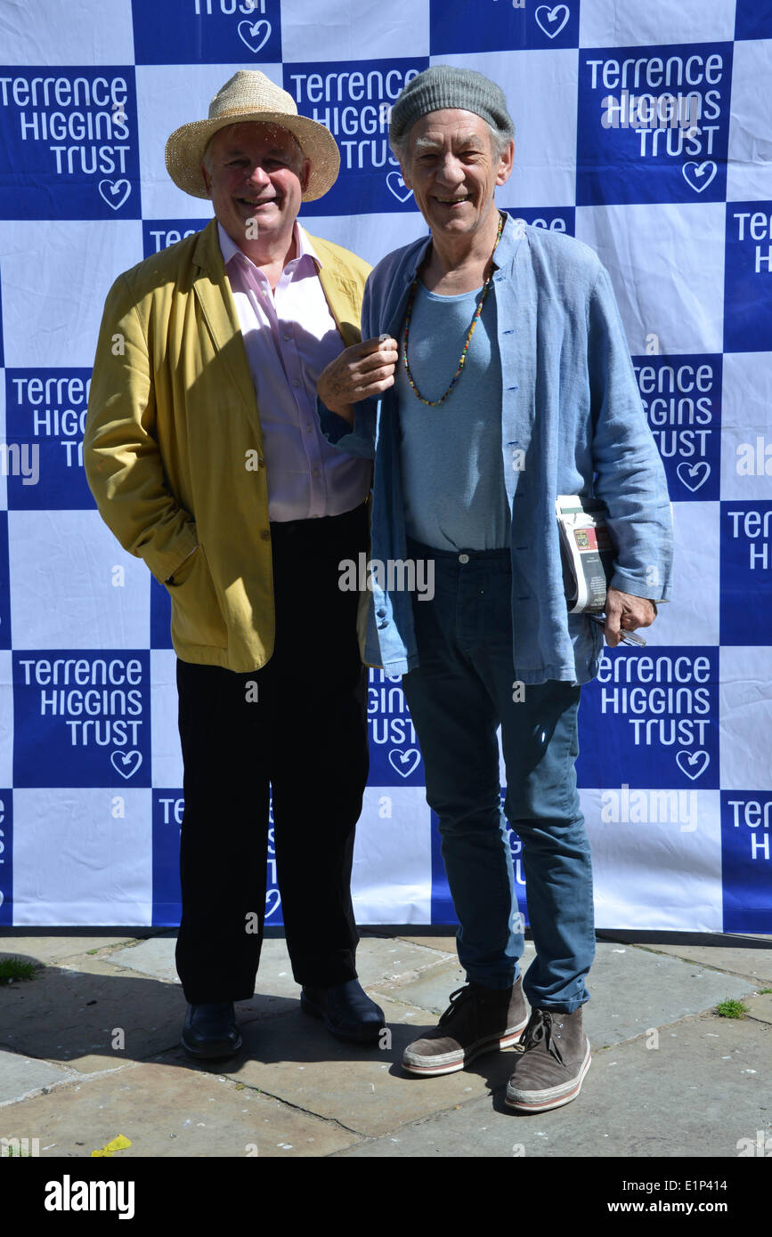 London, UK. 8th June, 2014. Christopher Biggins and Sir Ian McKellen ...