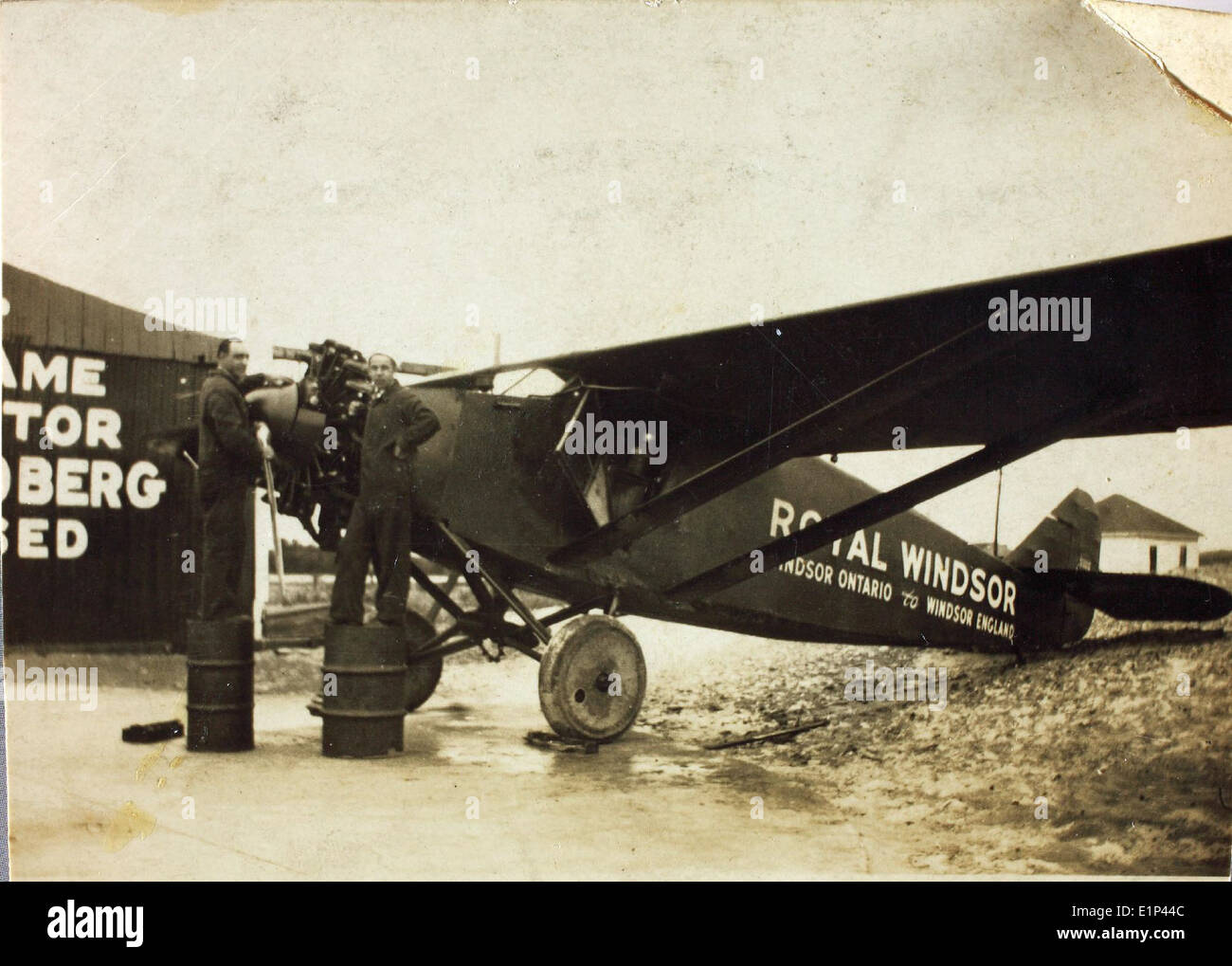 This image showcases the Stinson Detroiter aircraft, powered by a ...