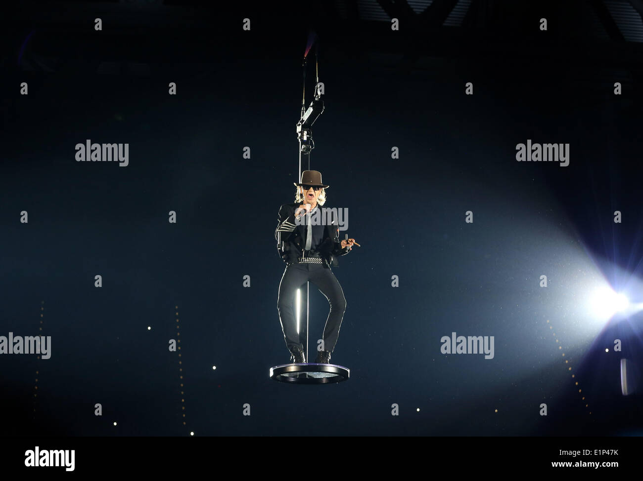 Duesseldorf, Germany. 7th June, 2014. German singer Udo Lindenberg ...