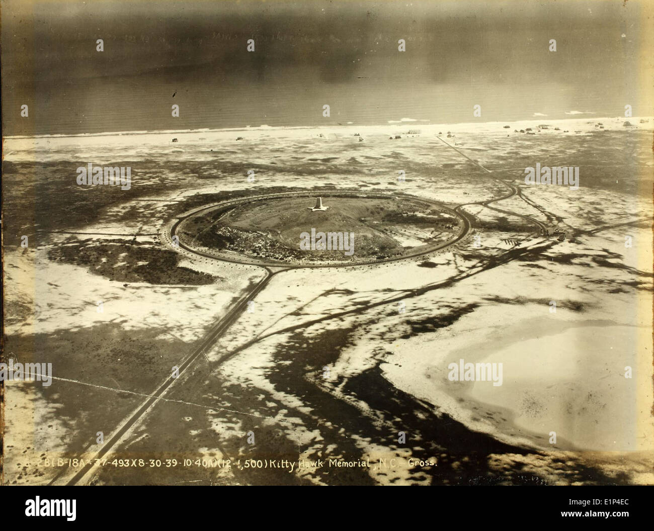 This historic image captures the Wright Brothers' first powered flight ...