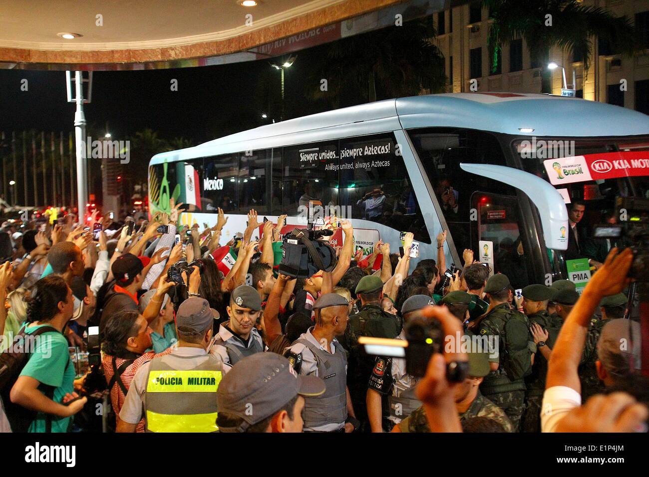 Soccer fans bus hi-res stock photography and images - Alamy