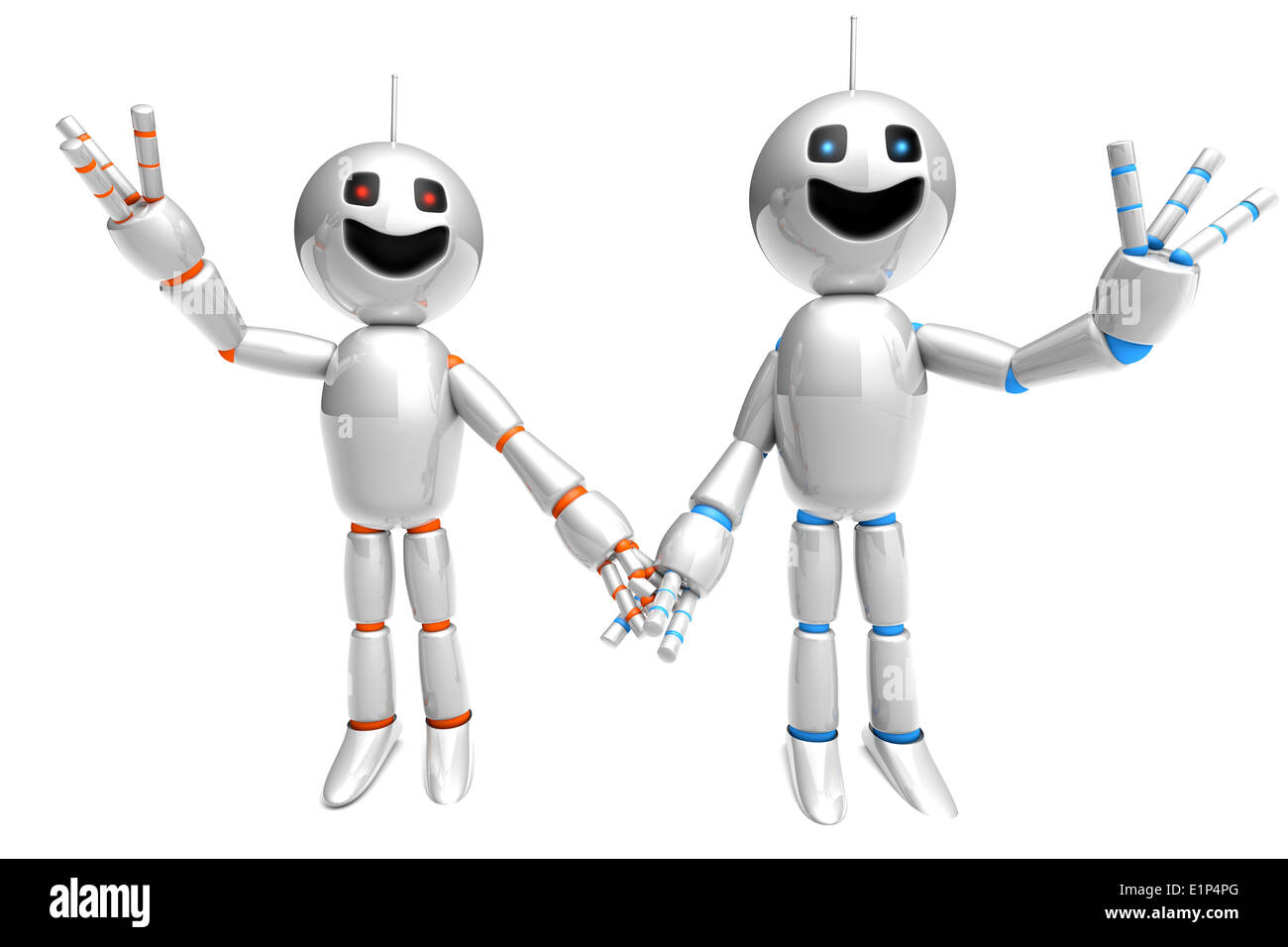 Cartoon man waving arms Cut Out Stock Images & Pictures - Alamy